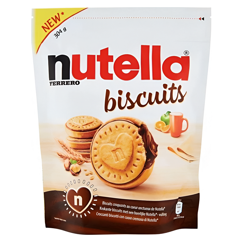 Nutella бисквитное печенье 304 гр