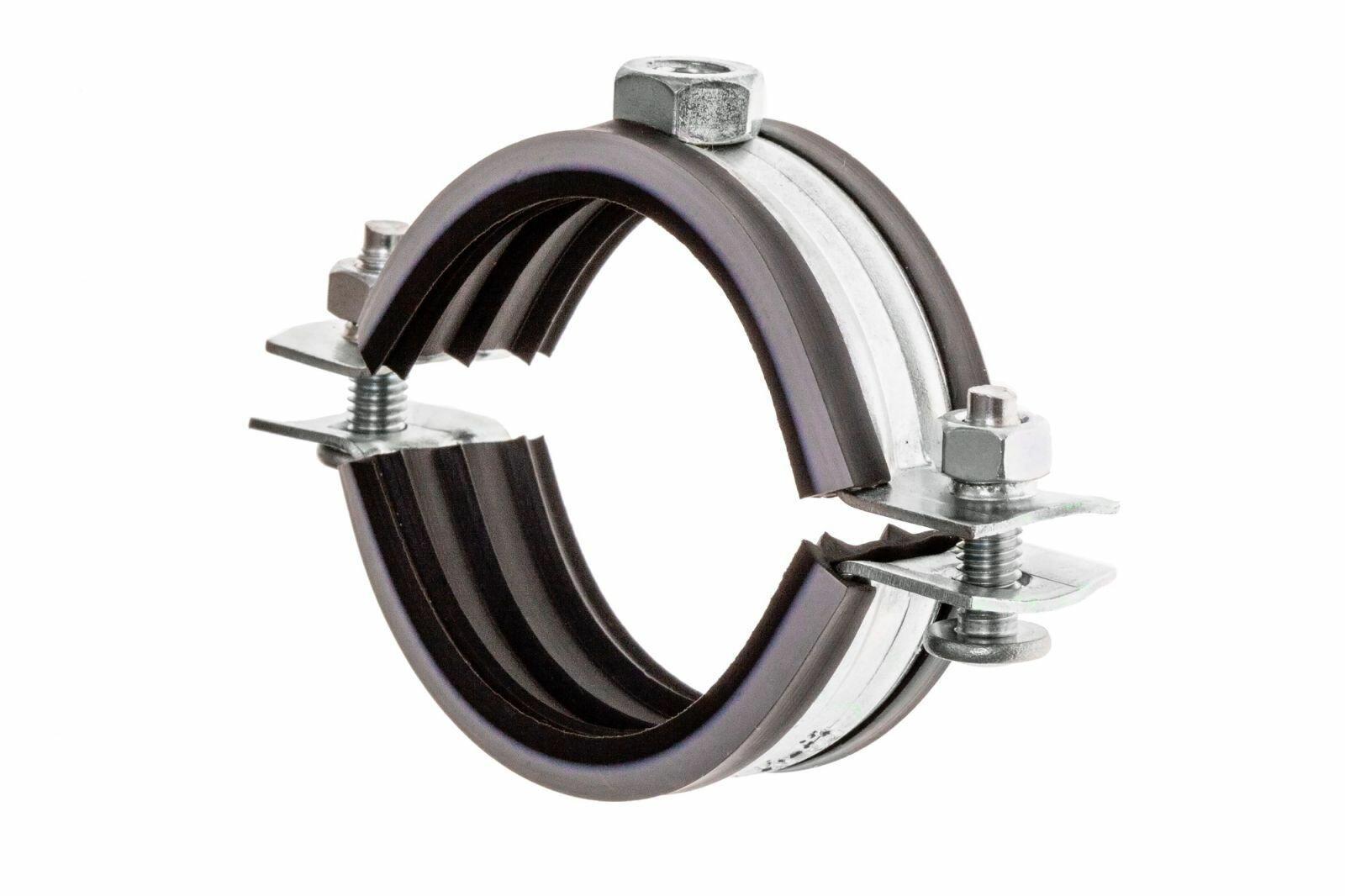 Хомут вентиляционный Mayer 160 мм, с резиновым профилем, крепление М8, боковой винт 6x22