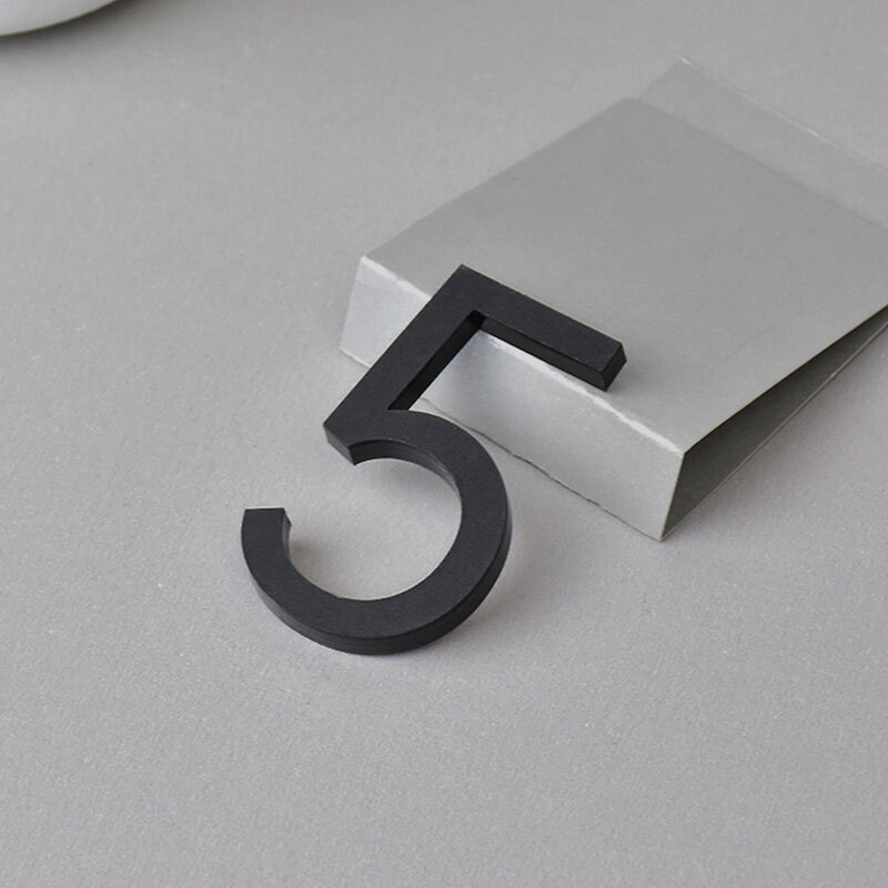 Наклейка с цифрами 0-9 для дверной таблички, Самоклеящаяся акриловая табличка с номером для наружного почтового ящика и отеля, Украшение дома,1 кусок,5x3,3 см