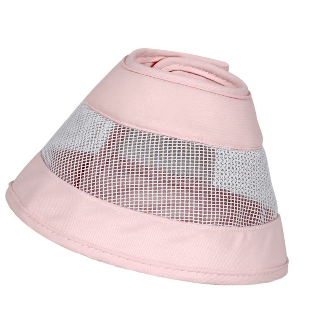 Воротник Элизабет для кошек и собак, Розовый - S