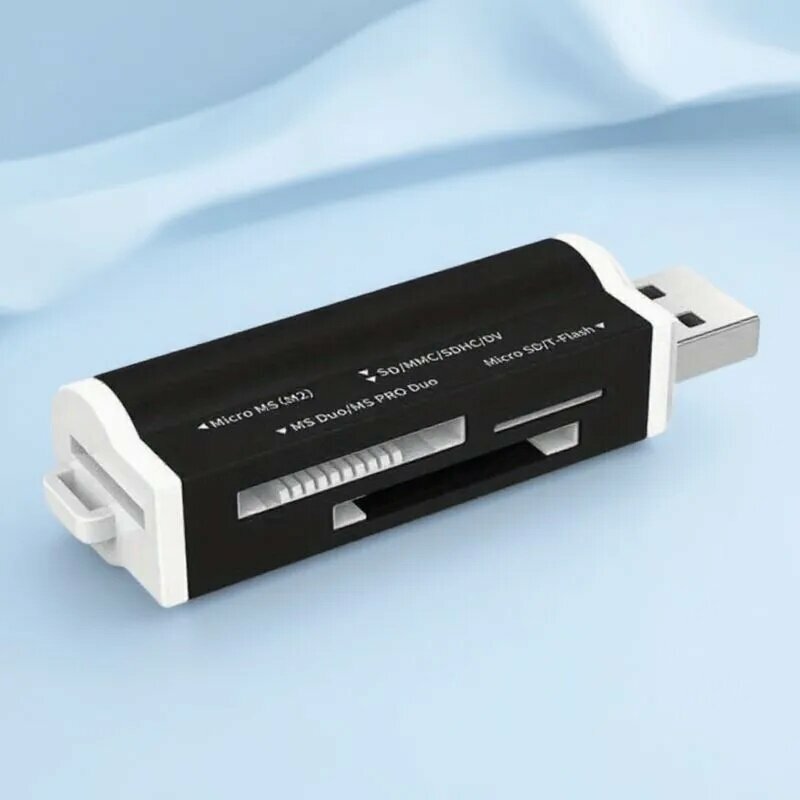 Мультиформатный USB картридер высокоскоростной для Micro SD, T Flash, MMC, SDHC, MS Pro Duo, TF, M2