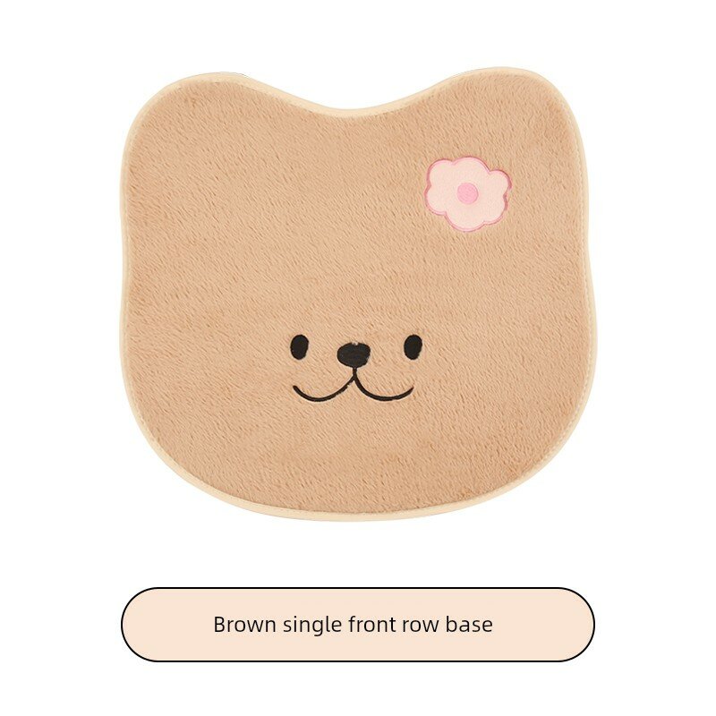 Зимняя плюшевая накидка на сиденье автомобиля с милым мультяшным рисунком для женщин, высококачественная теплая накидка