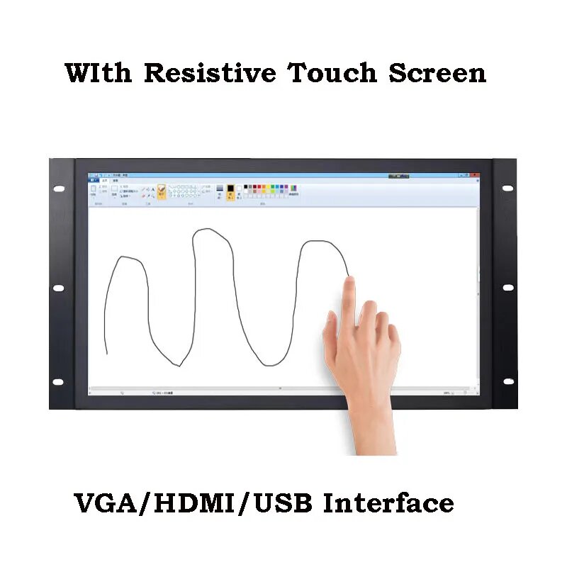 Промышленный сенсорный монитор G185/GC185 18,5 дюйма 1920*1080 Resistance touch, Европейская вилка (EU Plug)