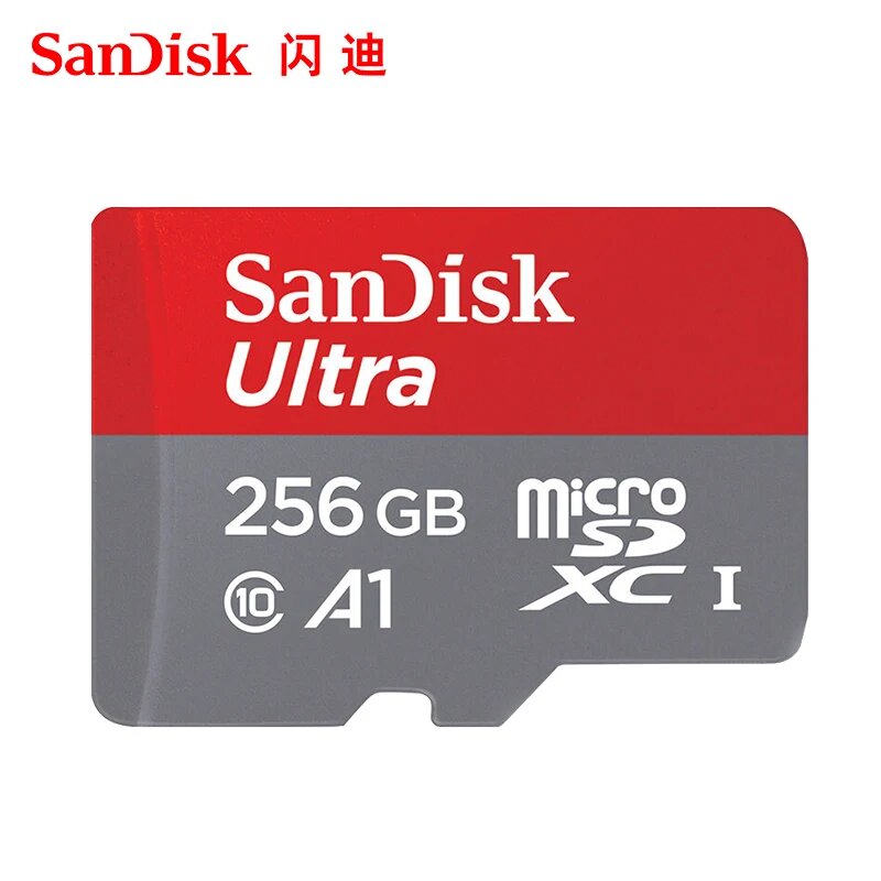 SanDisk microSD карта памяти 32/64/128/256/512 ГБ/1 ТБ Class10 UHS-1 256 ГБ