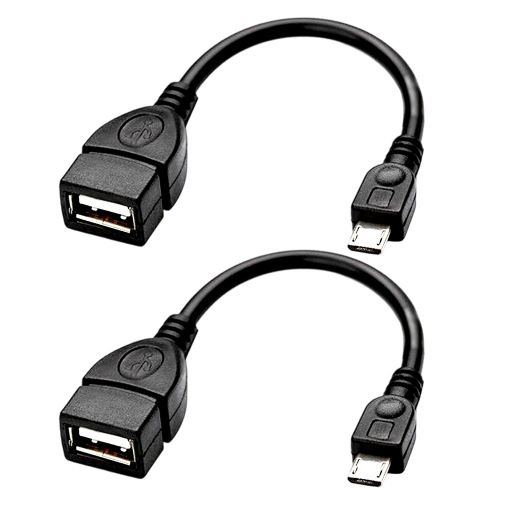 2 кабеля для передачи данных micro usb OTG