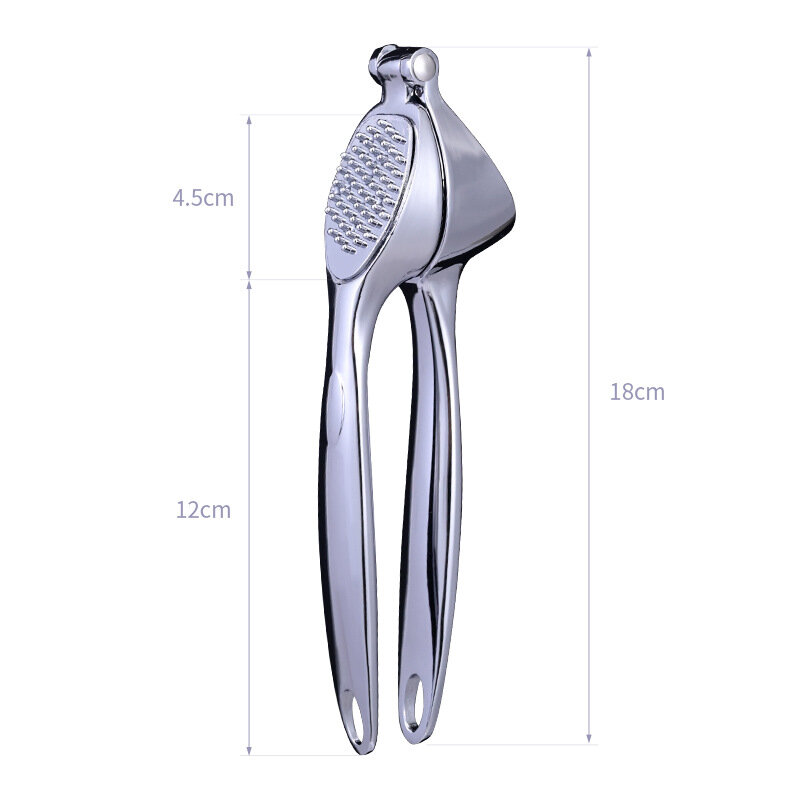 Пресс для чеснока Многофункциональный из цинкового сплава Портативный измельчитель чеснока Ручной кухонный пресс для чесночной пасты