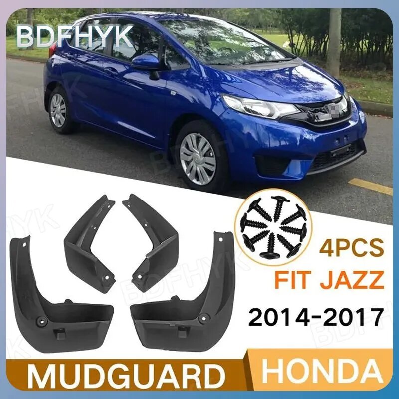 BDFHYK Крыло для автомобиля, арт. Автомобильные брызговики Для Honda FIT JAZZ, III, 2013 - 2017. передние и задние брызговики