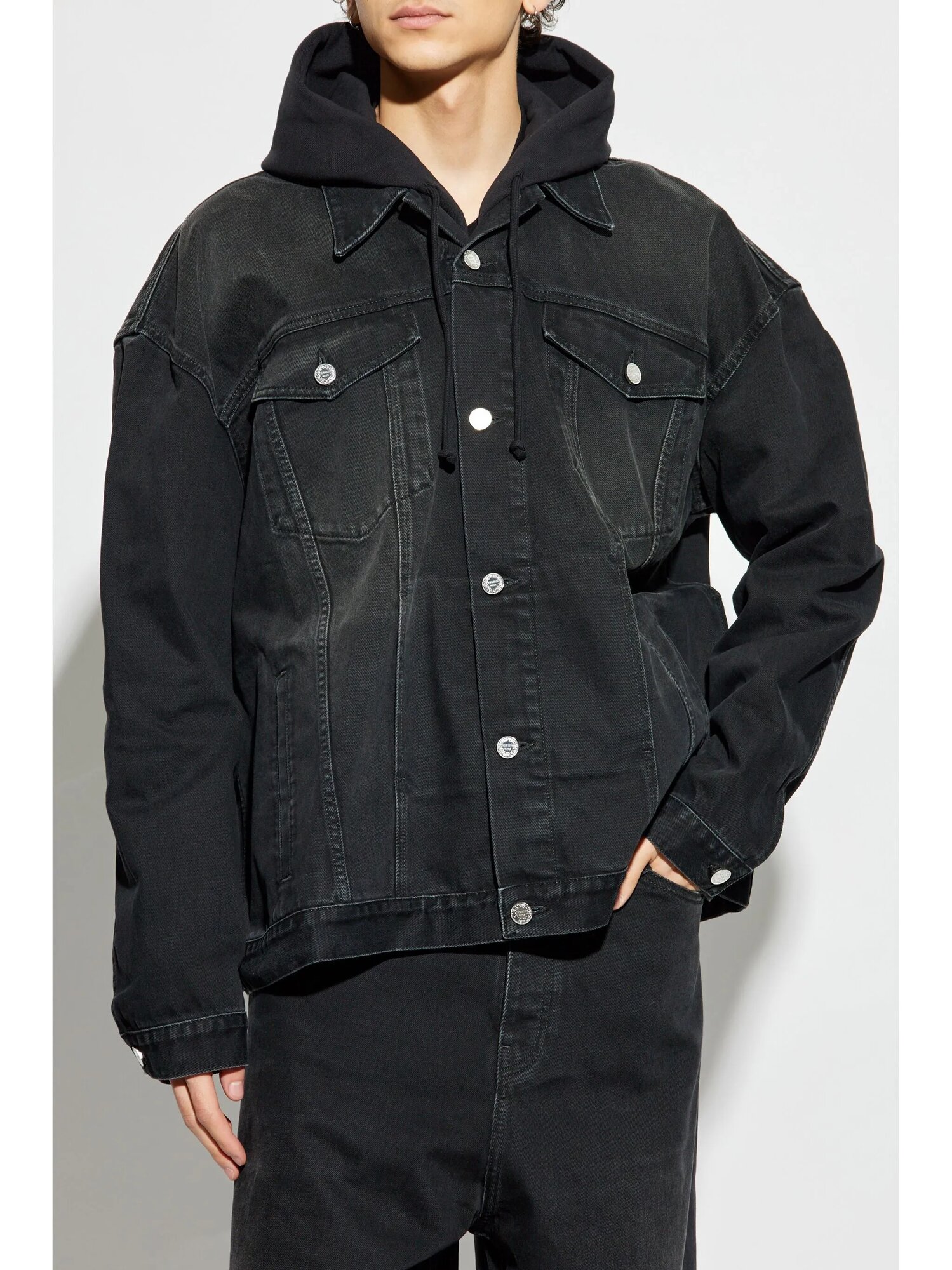 Куртка джинсовая Vetements, размер L, черный — фото 1