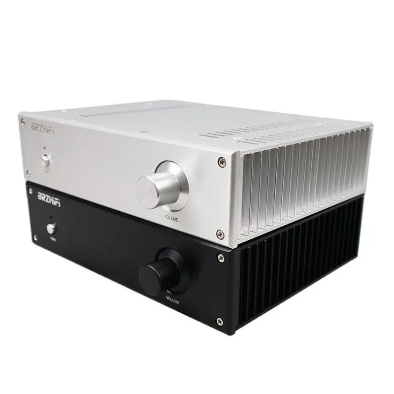 FunKenya алюминиевый корпус усилителя мощности 1 Knob, Silver