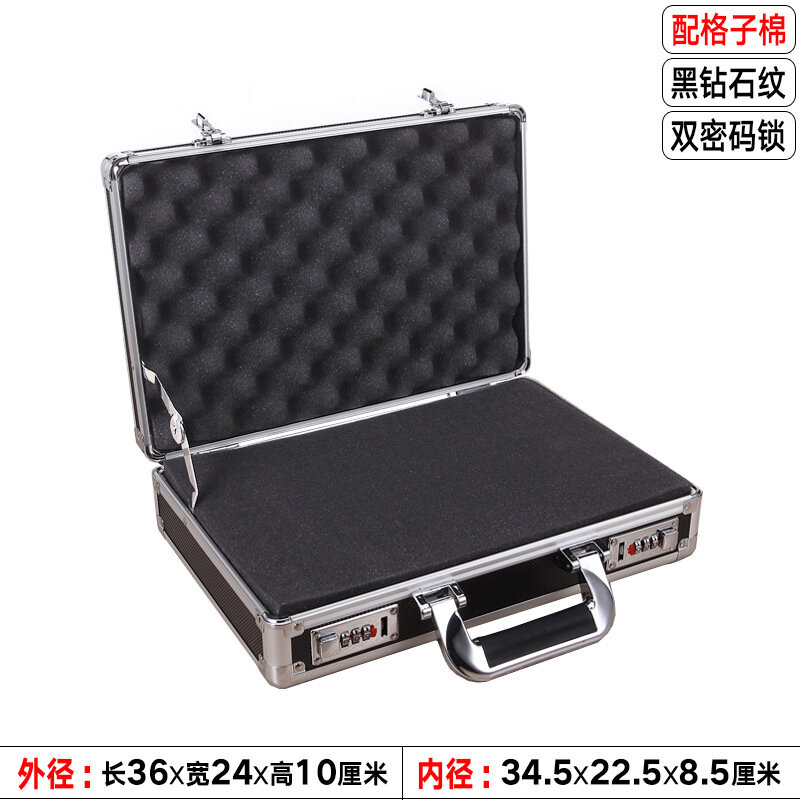 Маленький алюминиевый ящик для инструментов с замком, портативный ящик с паролем, сейф, производитель ящиков для хранения документов дома