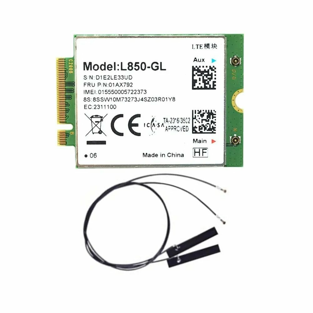 (1 шт.) Модуль L850 GL 4G + 2 встроенные антенны