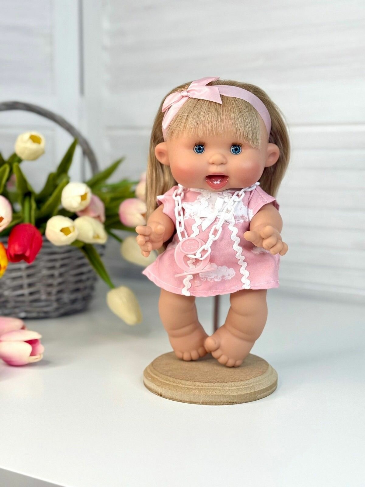 Кукла пупс для девочки 26 см Пепоте с закрывающими глазками (N804A2)