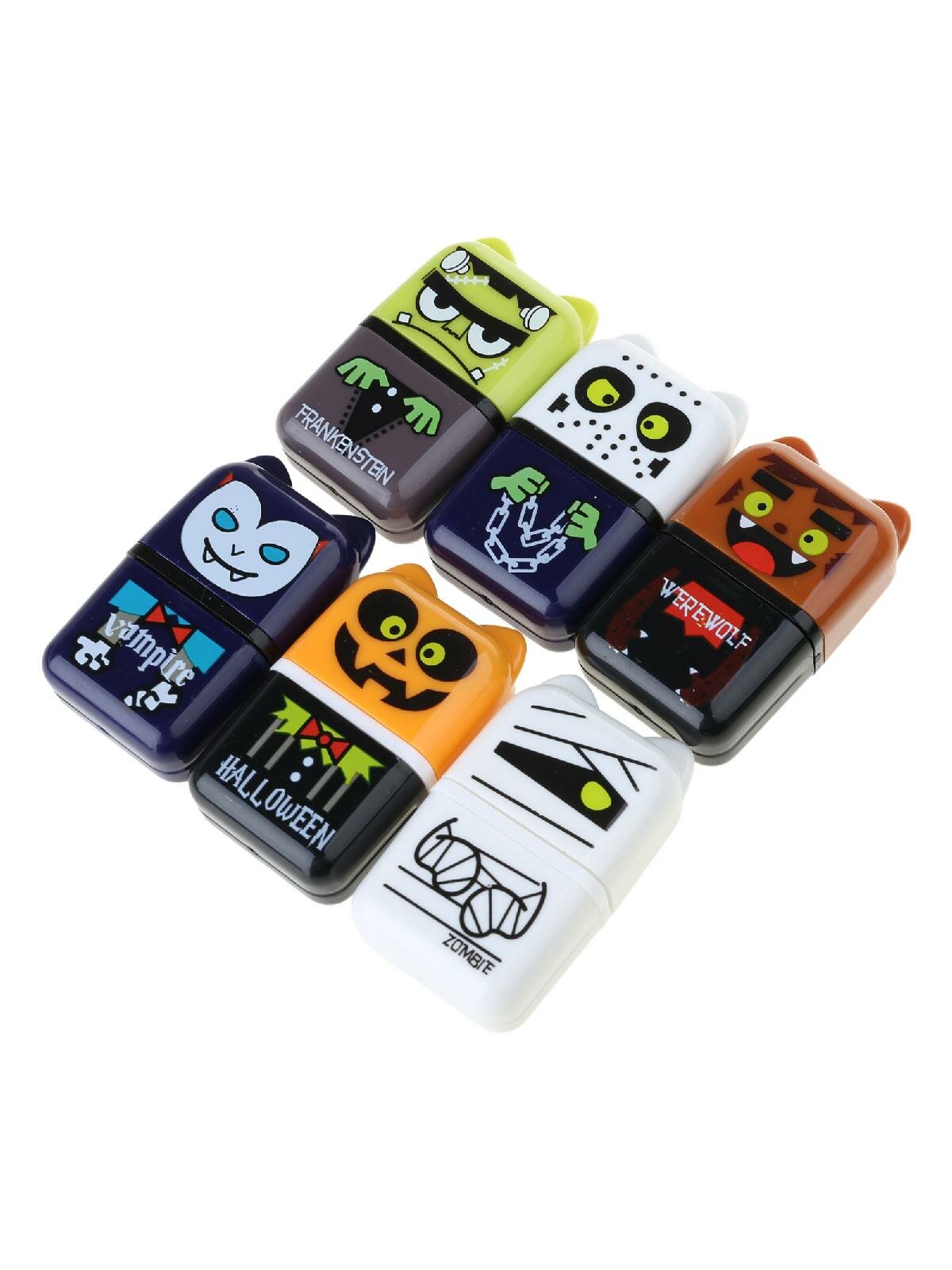 6ШТ ластиков на Хэллоуин, роликовый ластик для вечеринки в честь Хэллоуина, Классная награда