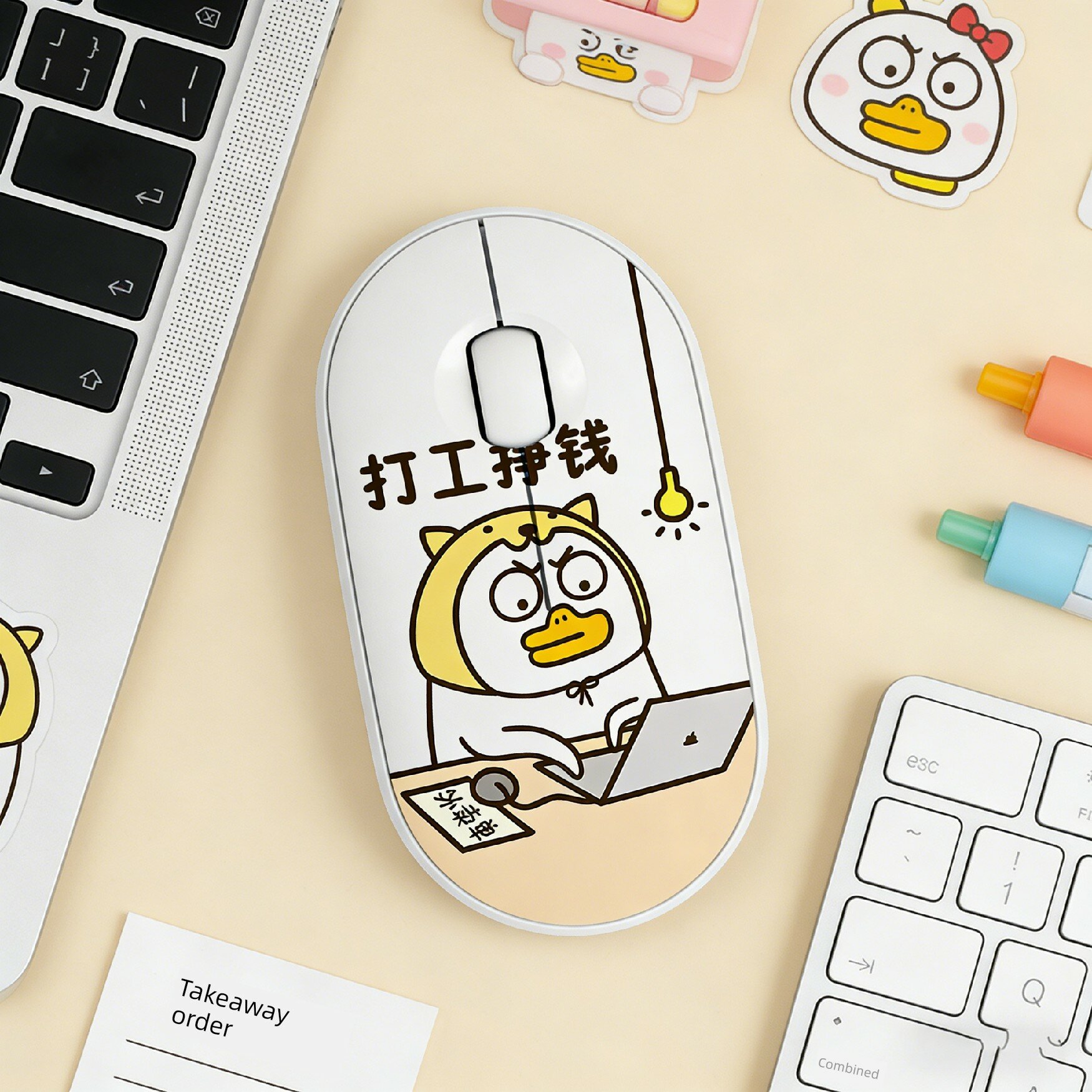 Беспроводная Bluetooth-мышь Xiao Liuya подходит для Apple, Huawei, Xiaomi, HP, Lenovo, милой мыши, бесшумного