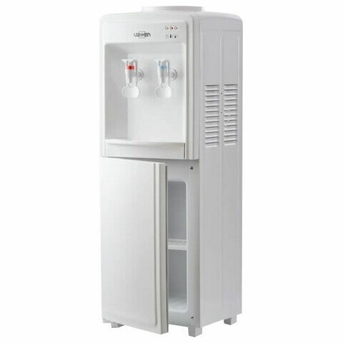 Кулер-водонагреватель без охлаждения, VATTEN V09WF, напольный, шкаф, 2 крана, белый, 0506, УТ-00000506