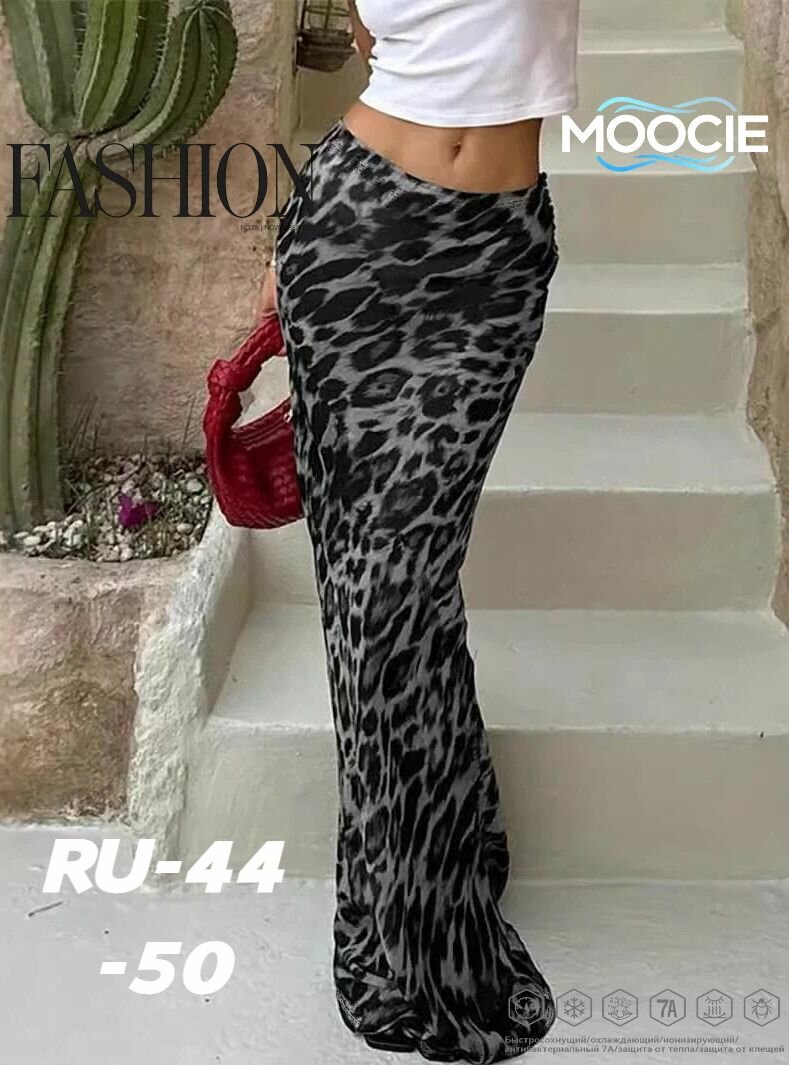 Юбка с леопардовым принтом