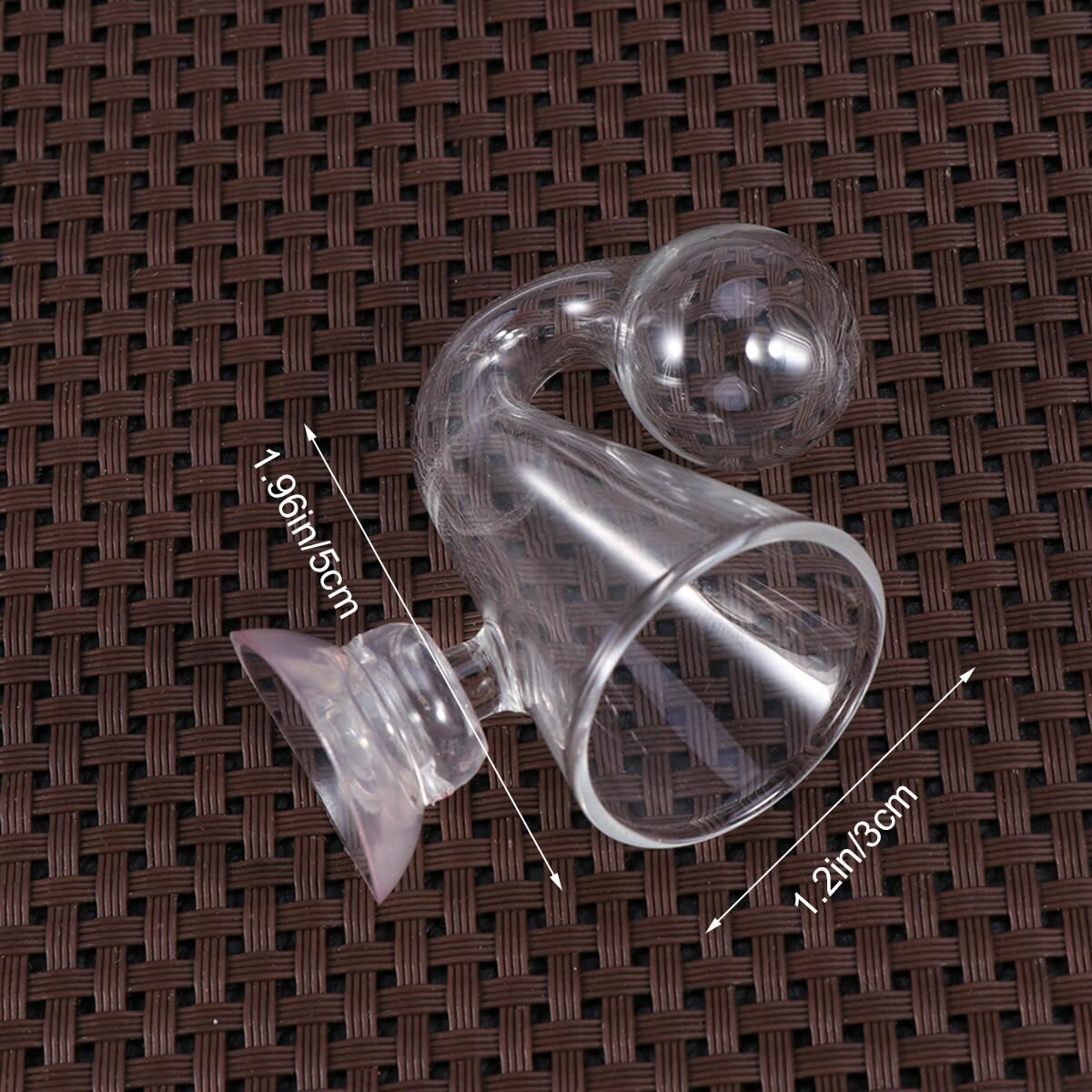 Дроп-Чекер Для Контроля Co2 В Аквариуме, Прозрачный, Боросиликатное Стекло, 4.5 X 4 X 3 Cm, 1 Штука