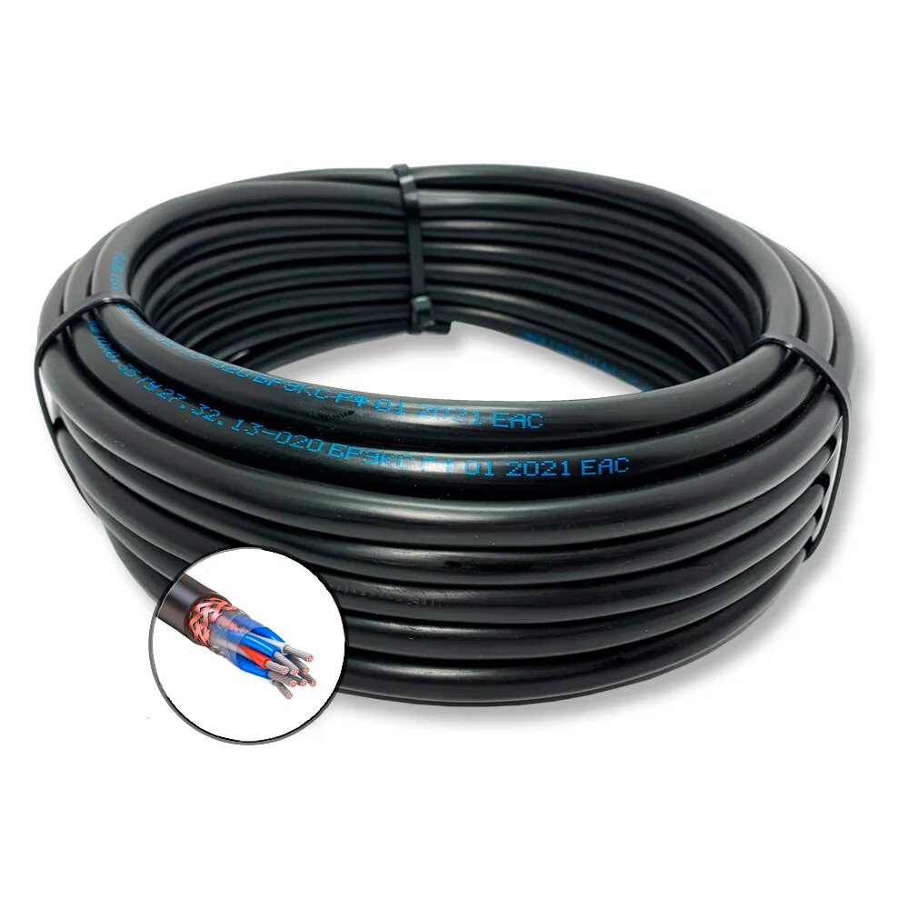 Кабель монтажный экранированный проводник мкэшвнг(A)-LS 4х2х1 мм2, 400м OZ48680L400