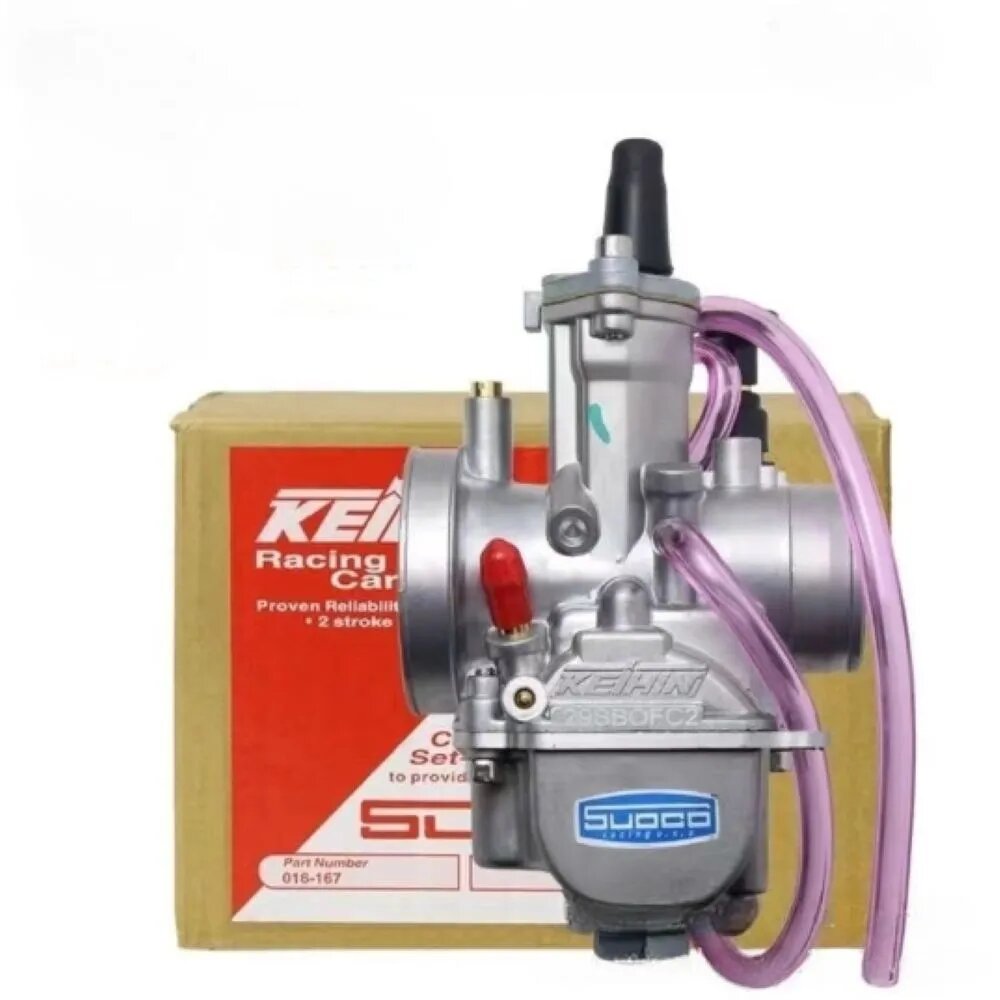 Карбюратор Keihin PWK 24 мм, подходит для мотоциклов, квадроциклов, картингов объемом 50-100 куб. см (2/4-тактный двигатель)