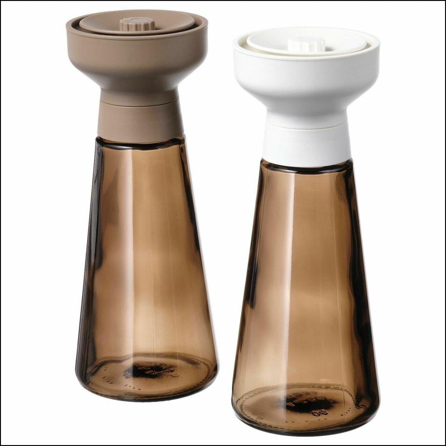 Эксклюзивная стеклянная мельница HALVTOM IKEA 405 234 60, 19 см, коричневая