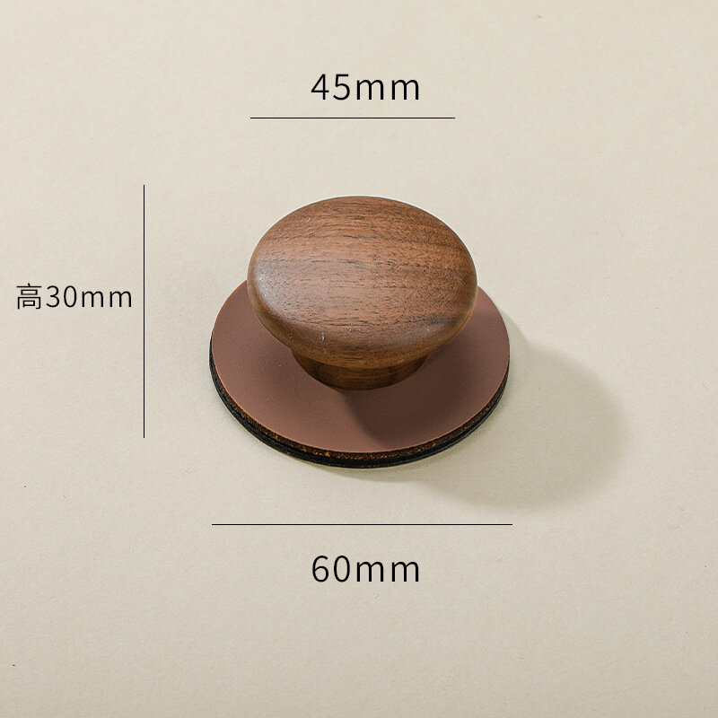 Ручка без сверления для детской комнаты, шкафа, ящика, креативная ручка для дверцы шкафа из массива дерева