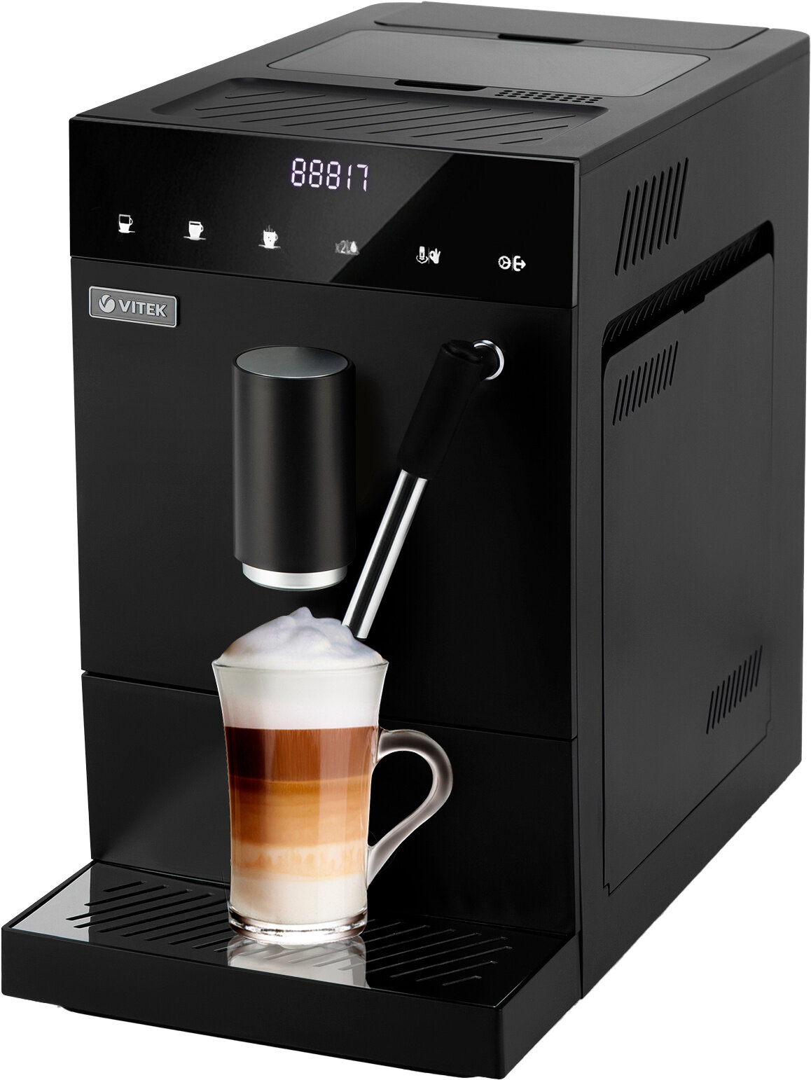 Кофемашина Vitek Metropolis VT-8701 1350Вт черный