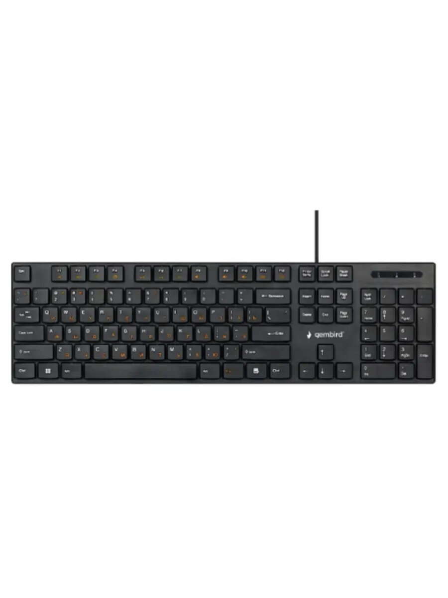 Клавиатура проводная KB250 104 клавиши 1.8 м черный