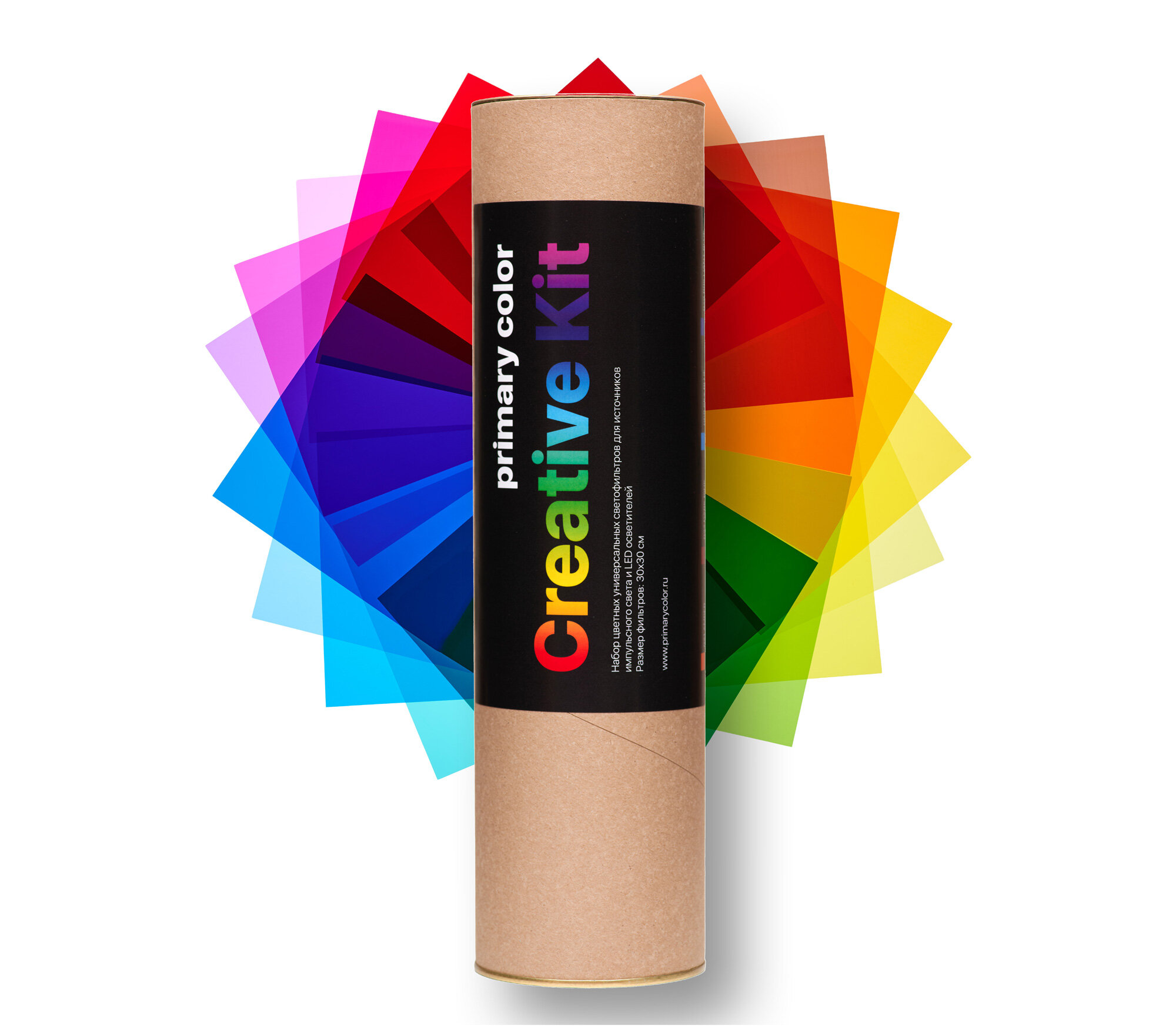 Набор гелевых светофильтров primary color Creative Kit v2, 40 шт. 30х30 см, цветной, набор