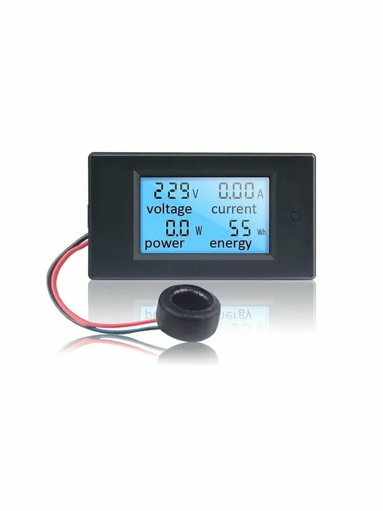 Цифровой вольт-амперметр с измерителем мощности катушки трансформатора Energy Monitor