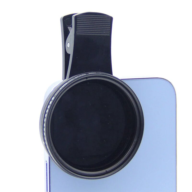 ND-фильтр для телефона 52 мм от ND2 до ND400, клипсающий фильтр переменной нейтральной плотности для телефона, мобильного смартфона, камеры