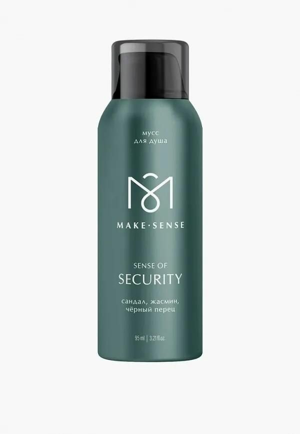 Мусс для душа Sense "Sense of Security", сандал, жасмин и чёрный перец, 95 мл
