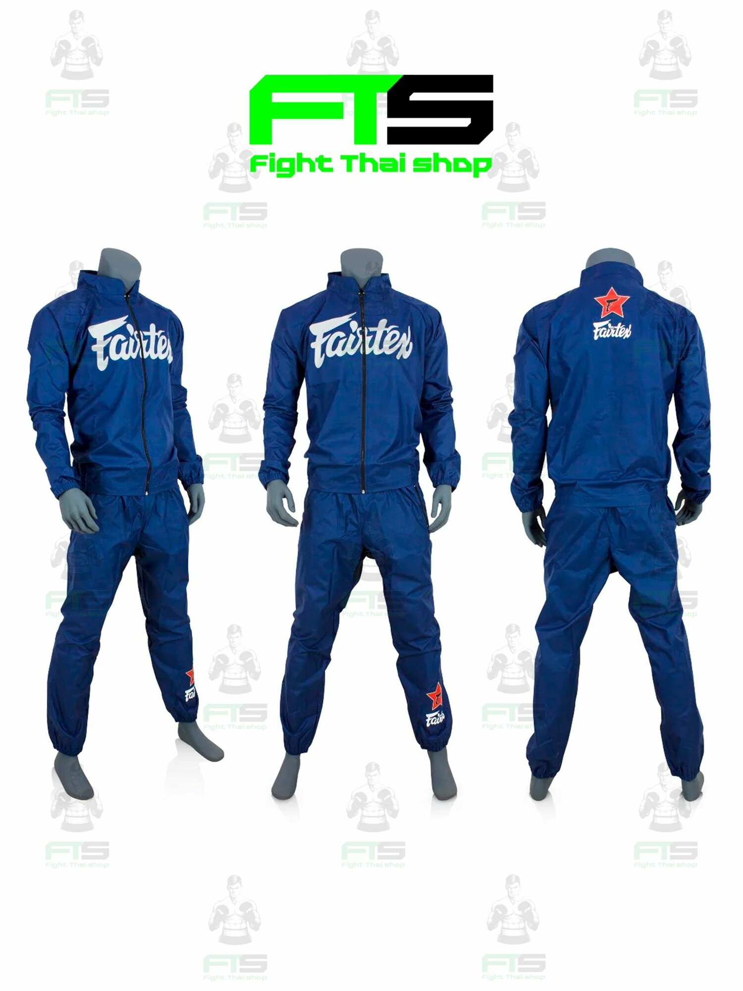 Костюм-сауна для похудения Fairtex синий размер M VS2 высокое качество и комфорт