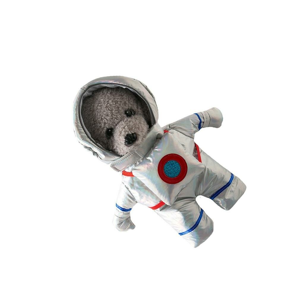 Космический комбинезон для собак с кнопкой-сюрпризом, S