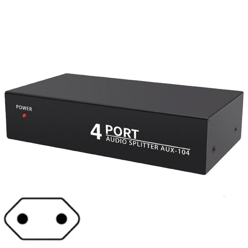 Интерфейс AUX104 RCA + 3,5-мм разветвитель стереозвука, один вход и четыре выхода-европейский стандарт
