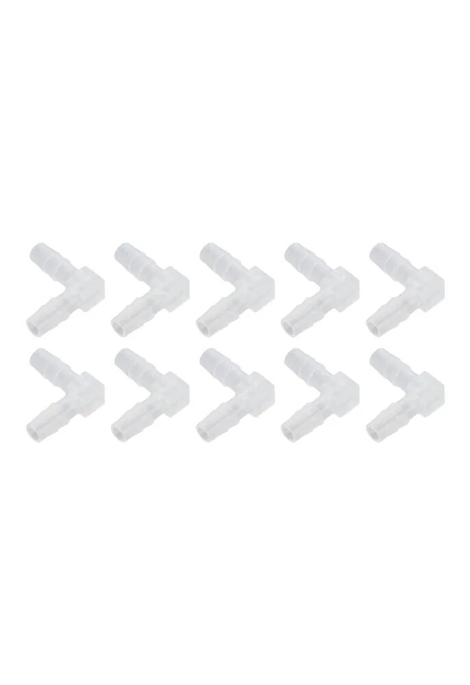 Фитинг для шланга из PE, Г-образный переходник 6 мм, 10 шт, для силиконовых трубок насоса, лабораторное применение