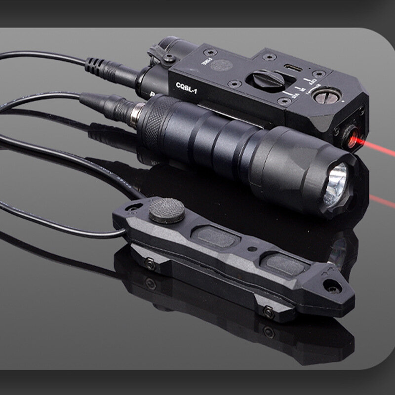 Нейлоновая металлическая CQBL красный лазер зеленая лазерная указка боковая сторона может быть установлена с фонариком