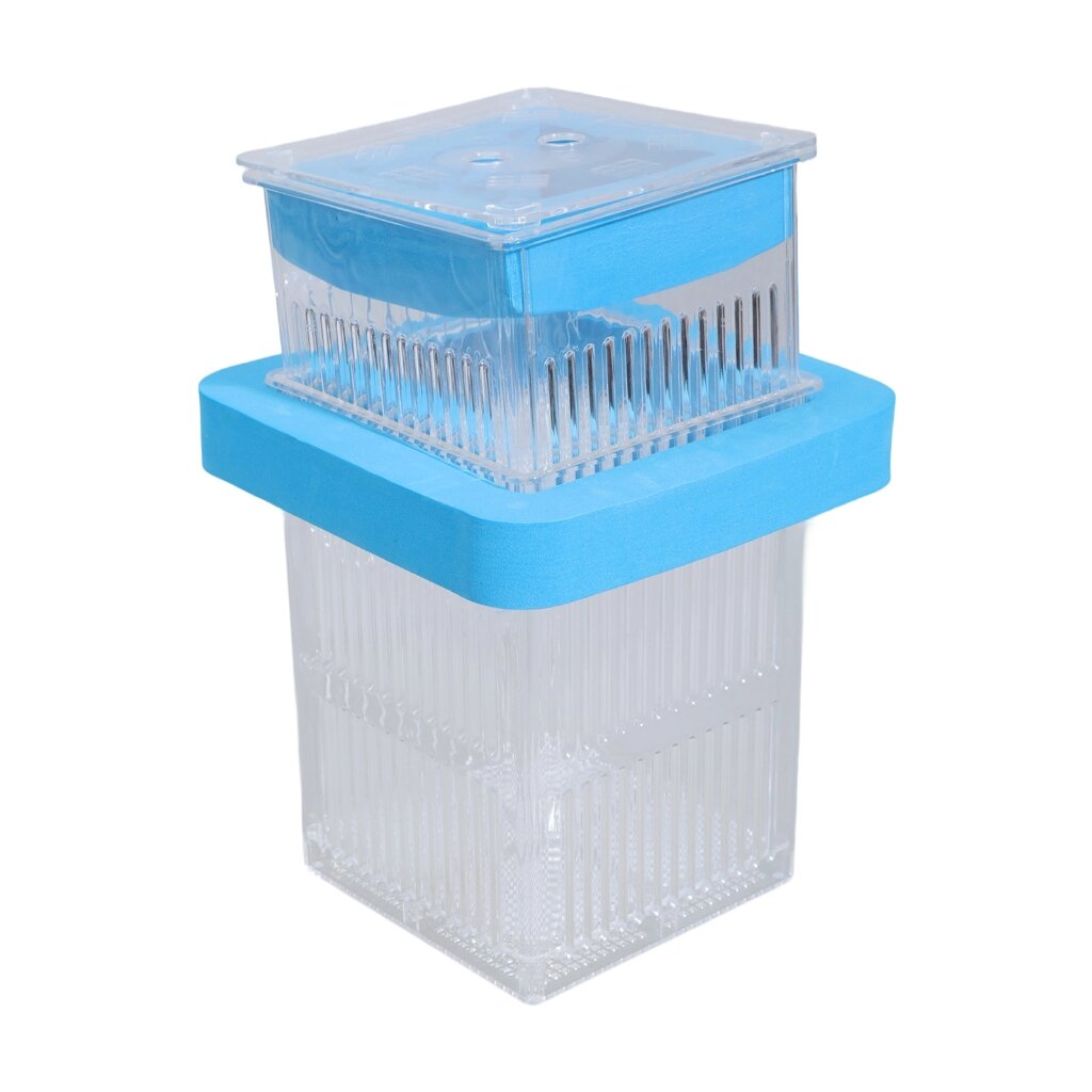 Ящик для разведения рыб, Аквариумный Инкубатор, Двухслойный ящик для новорожденных