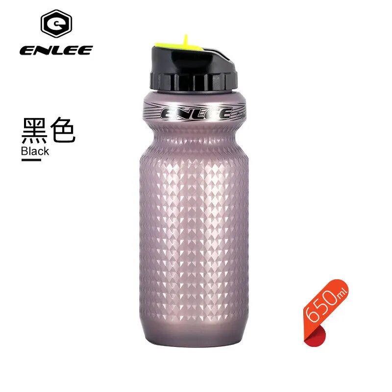 Enlee спортивный чайник 650 мл черный