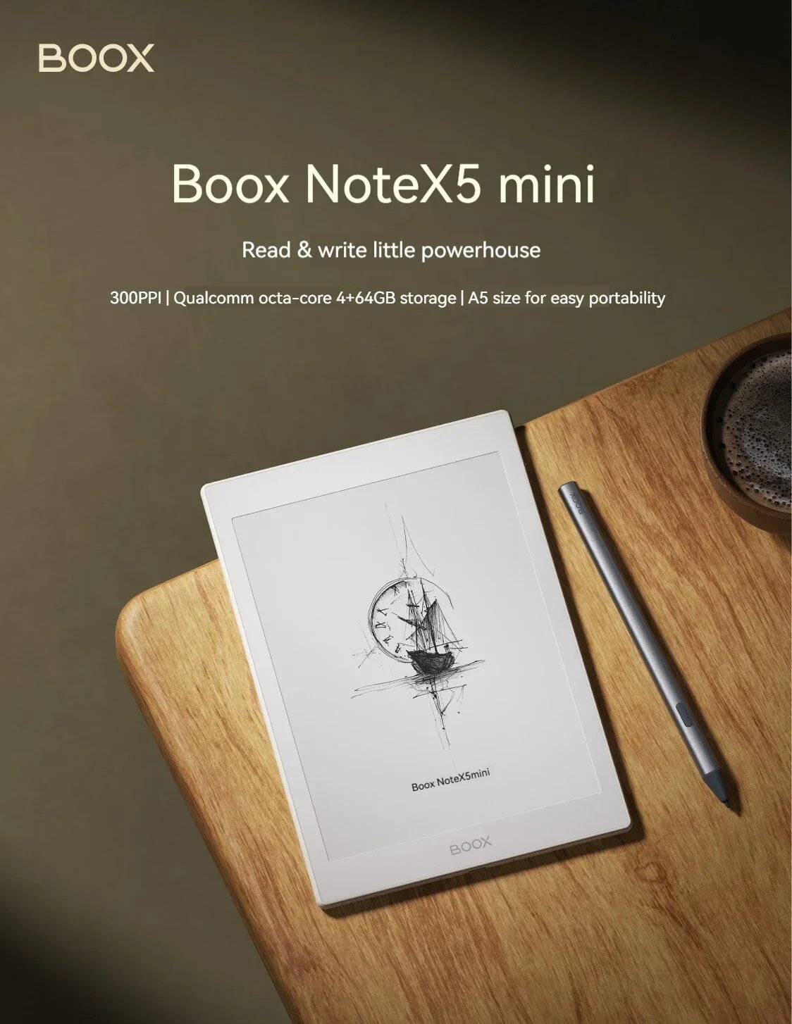 ONYX BOOX NoteX5 Mini 7,8 дюйма 64 ГБ Только устройство для чтения электронных книг
