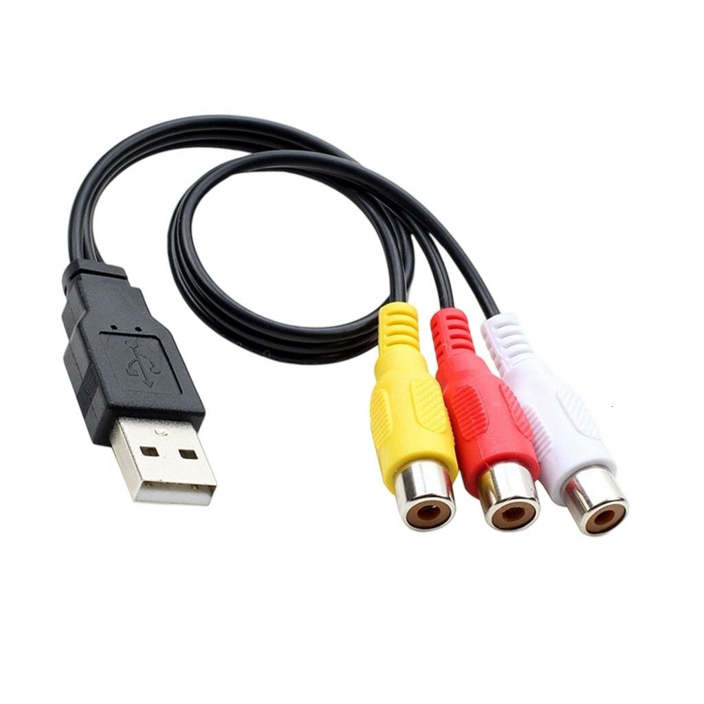 USB–RCA-кабель для видео и звука, 1pc