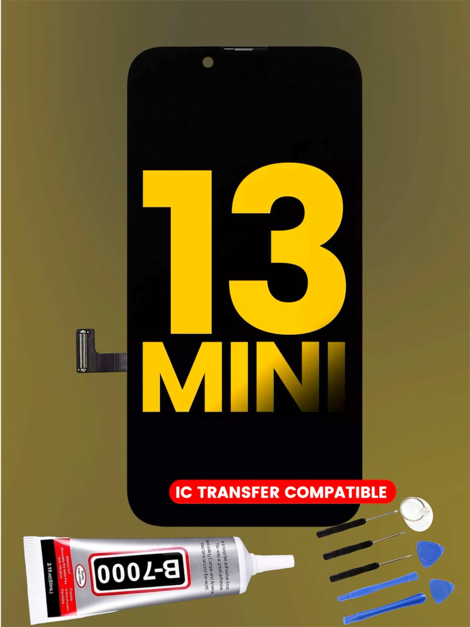 Дисплей для iPhone 13 Mini с тачскрином + клей