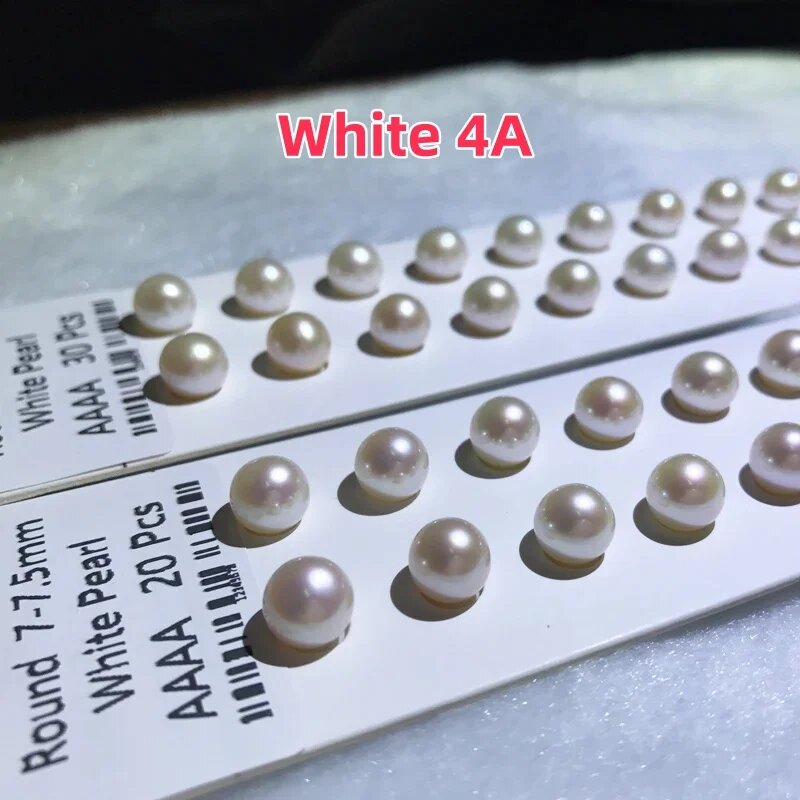 Натуральный пресноводный жемчуг 2А 3А 4А 5А белый 2-11,5 мм 5.5-6mm 2pcs, White 4A