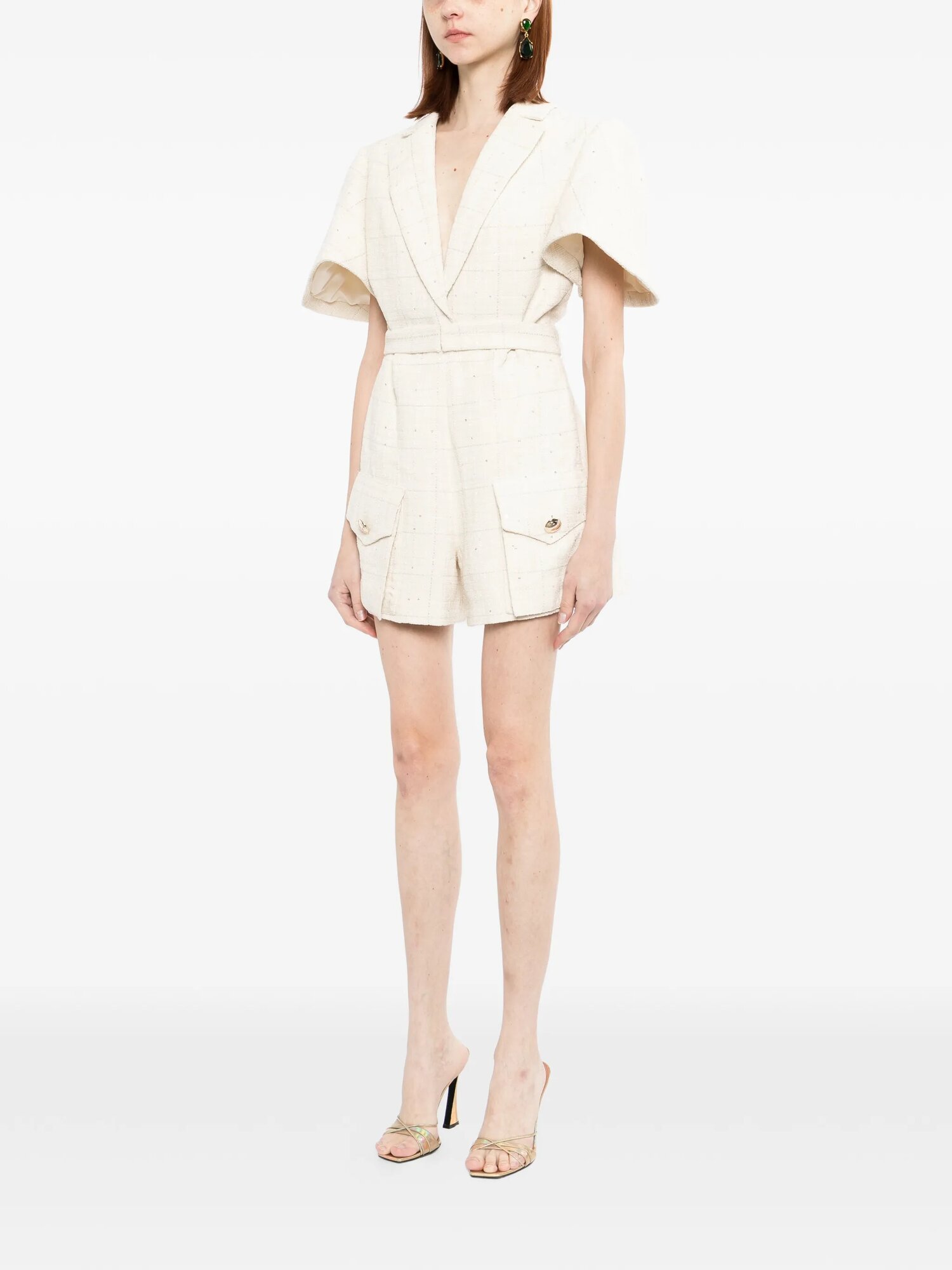 Комбинезон SAIID KOBEISY Tweed short jumpsuit, размер 36 — фото 1