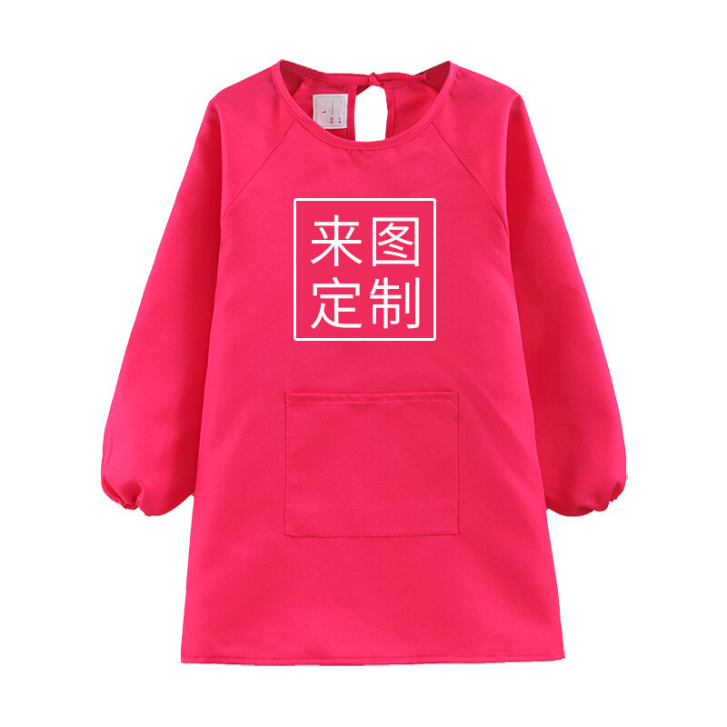 Детский комбинезон для рисования, водонепроницаемый детский сад с длинными рукавами, художественный Детский фартук,