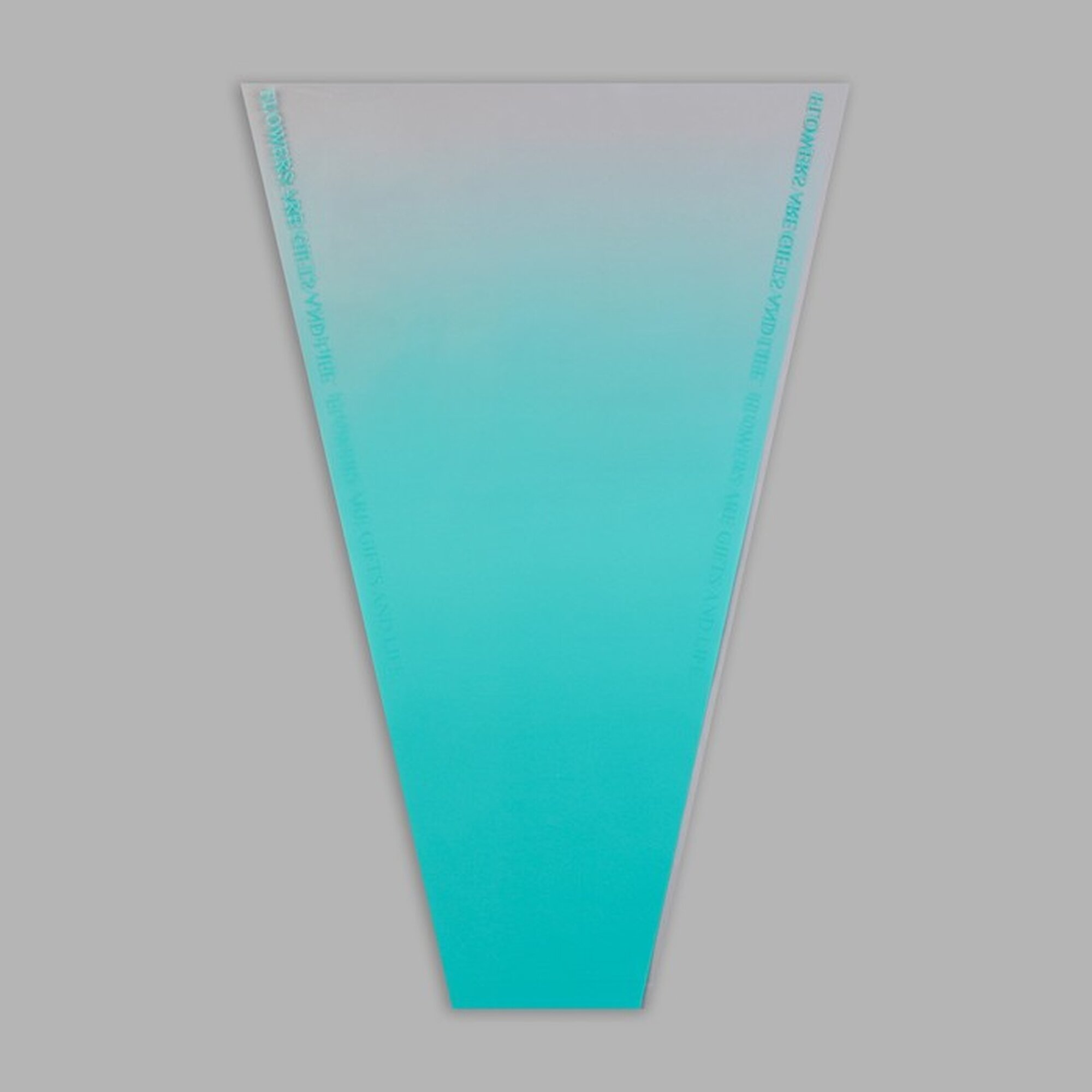 Пакет конус для цветов, "Переход", 29+10х45 см, зелёный 10547156