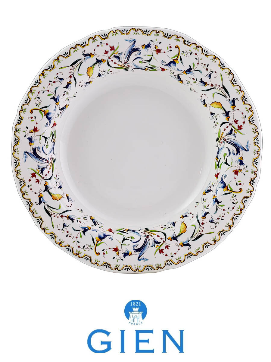 Набор тарелок суповых Gien Toscana 23 см, 4 шт, фаянс, коллекция Toscana