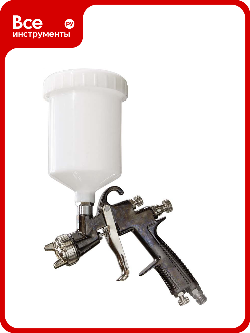 Краскопульт PI TOOLS МР-400 HVLP, ф2.0мм, верхний бачок 3056