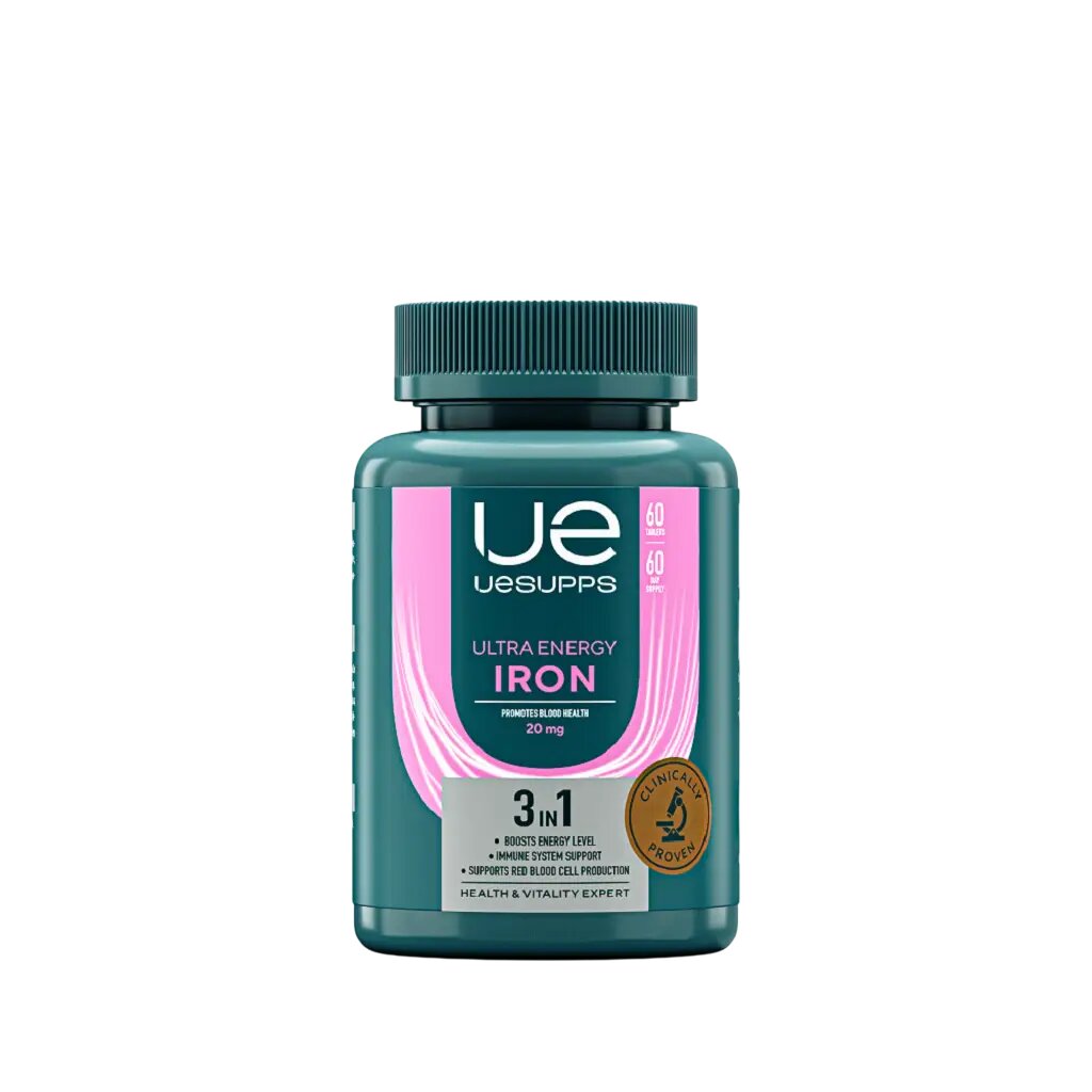 Уесаппс Ультра Энерджи Железо/UESUPPS Ultra Energy Iron таблетки массой 360 мг 60 шт