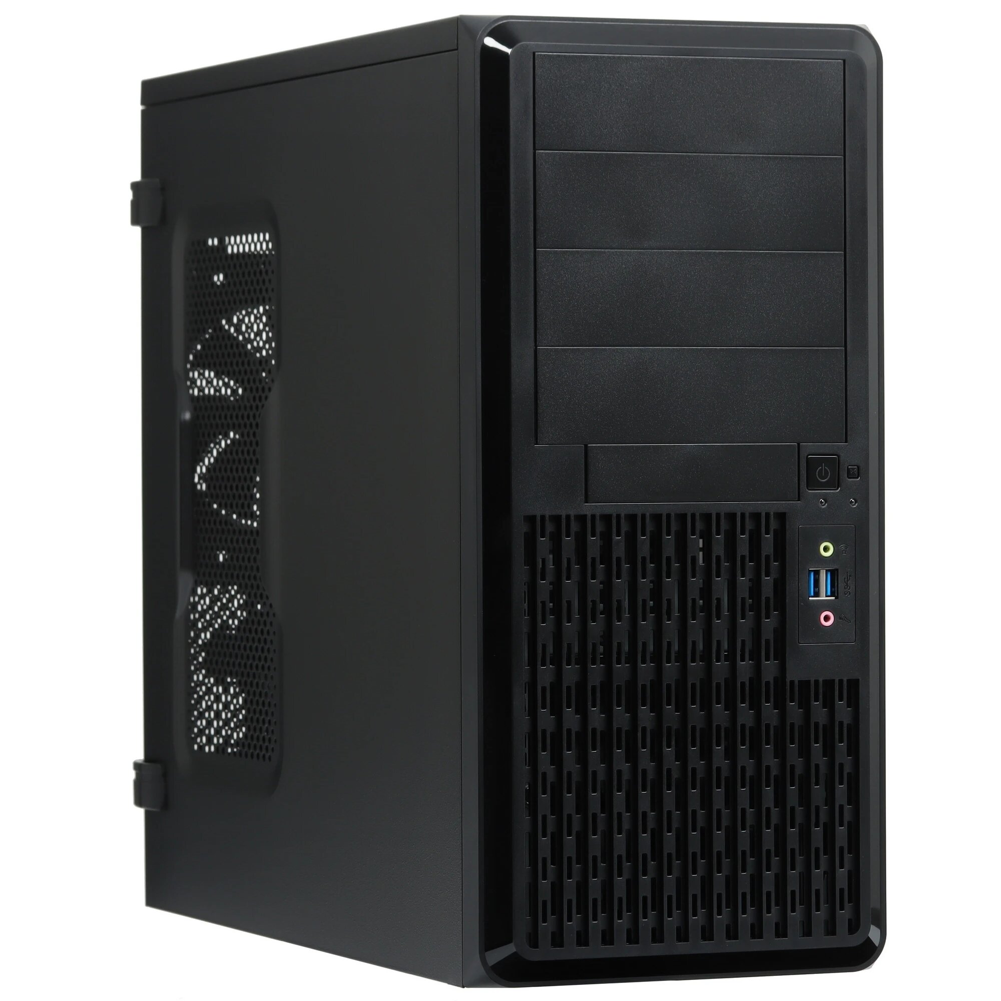 Корпус для компьютера InWin PE689, Midi Tower, 650W, B65E 80plus Bronze 6188705 черный, 7 слотов расширения