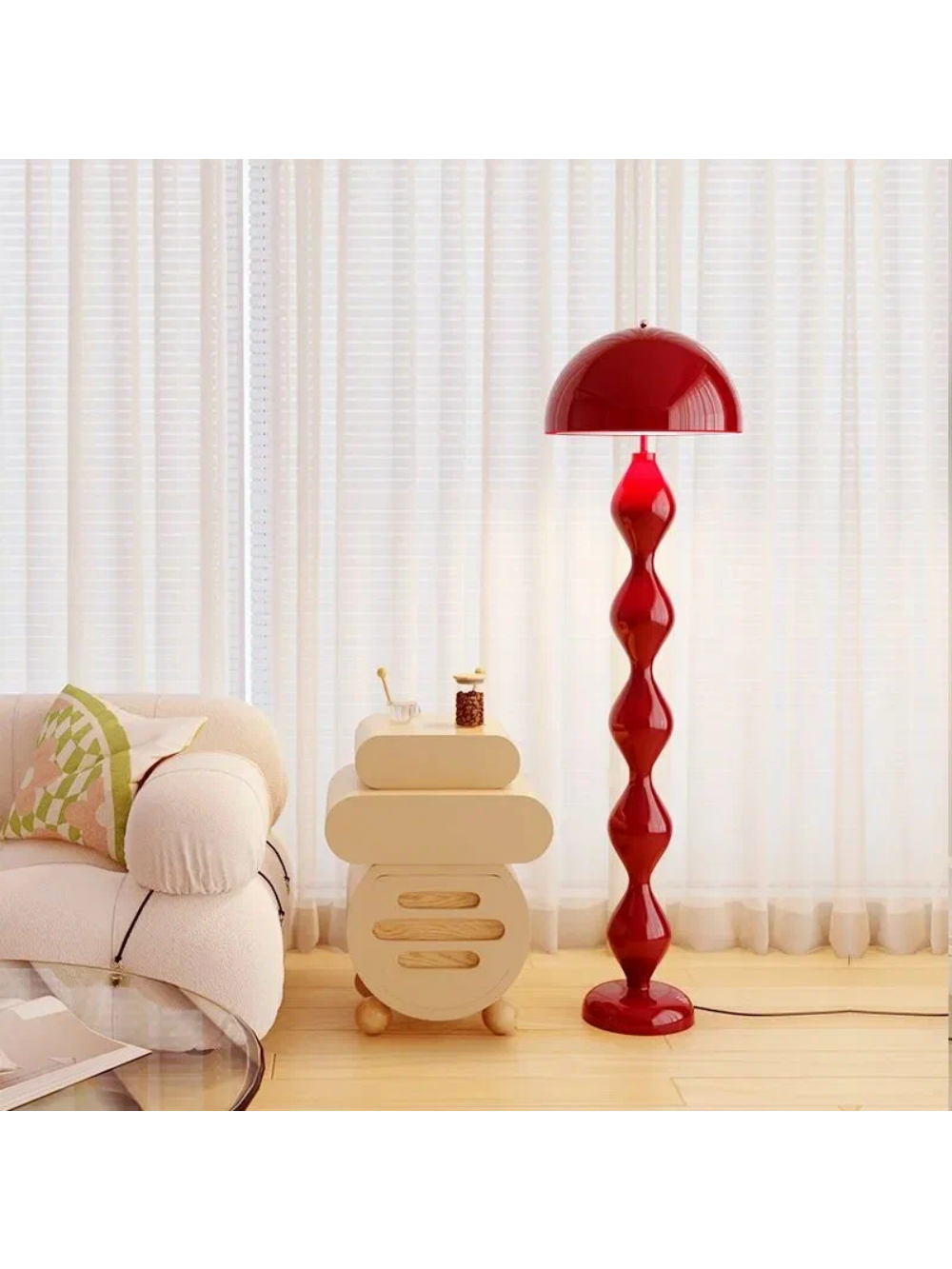 Напольный светильник EASY KNOW KN0W0002, встроенный LED, бордовый, 150 см